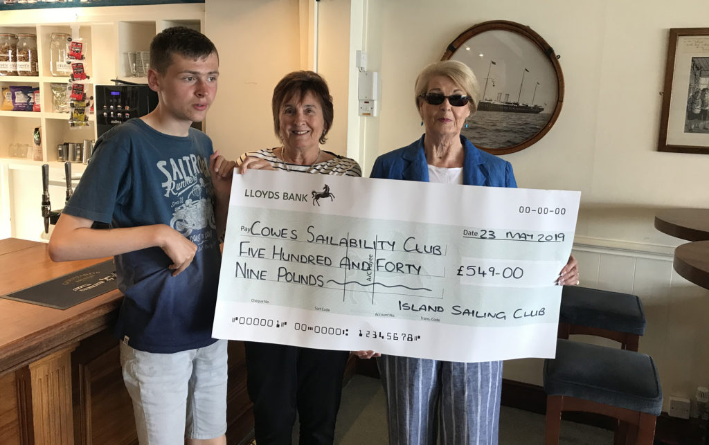 Cheque Presentation 1 | Cowes Sailability